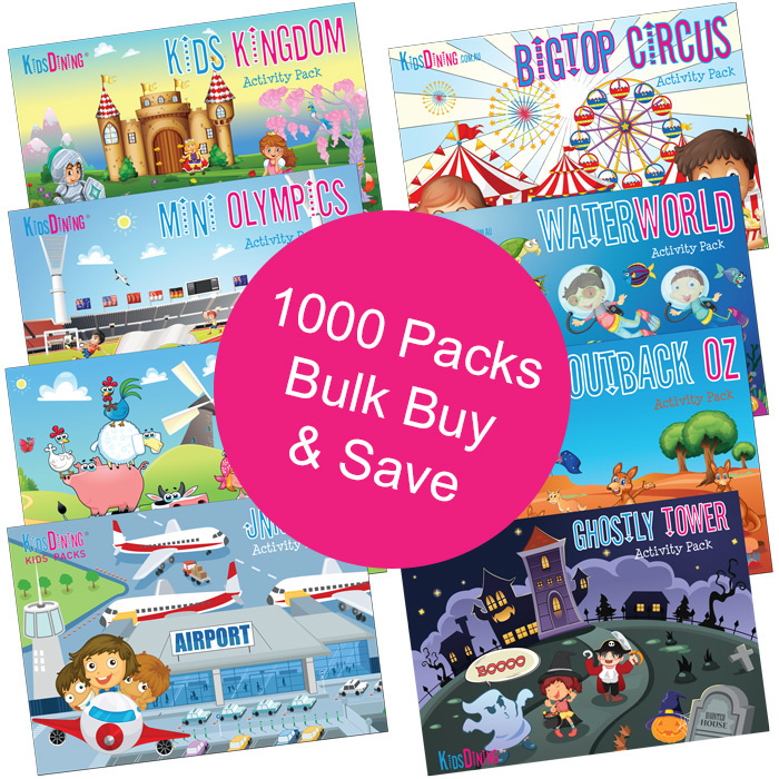 1000 x Mixed Premium Activity Packs (Bulk Savings) - Kids Packs USA ...